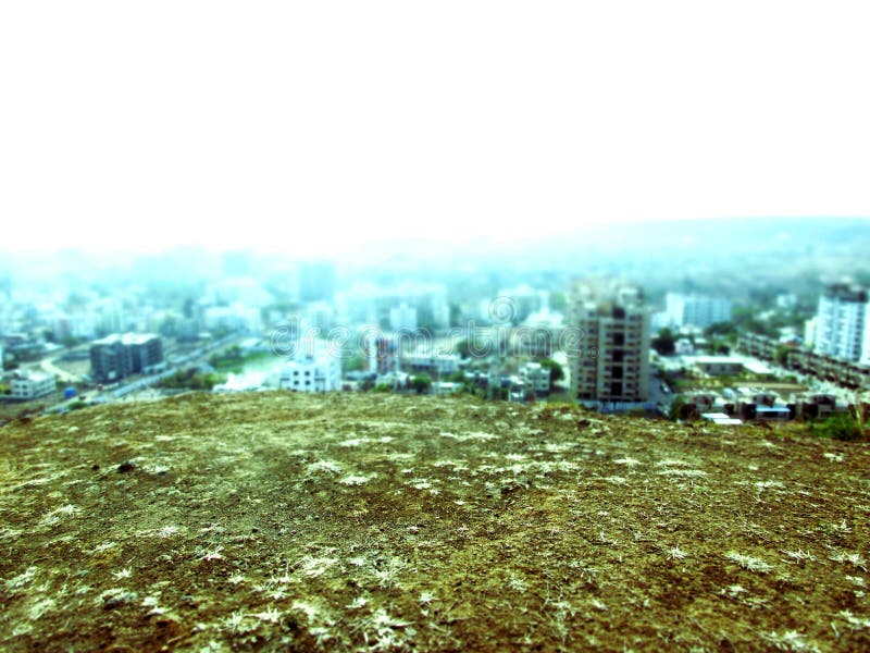 Cityscape Showing Pollution in a City Stock Photo - Image of skyscraper ...