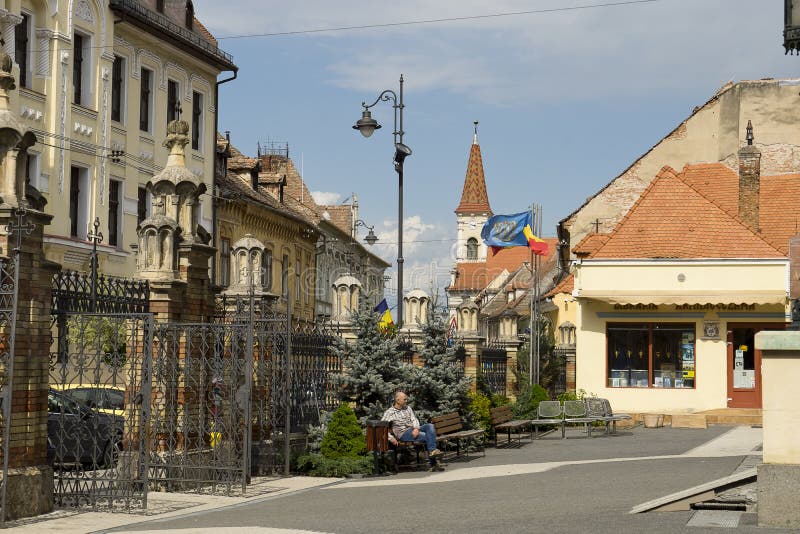 Cityscape Sibiu Romania editorial stock image. Image of transilvania ...
