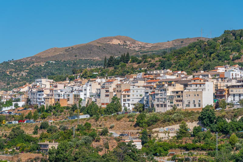 Cityscape of Spanish Town Lanjaron Stock Image - Image of village ...