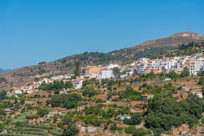 Lanjaron Village in Alpujarras of Granada Stock Image - Image of peak ...