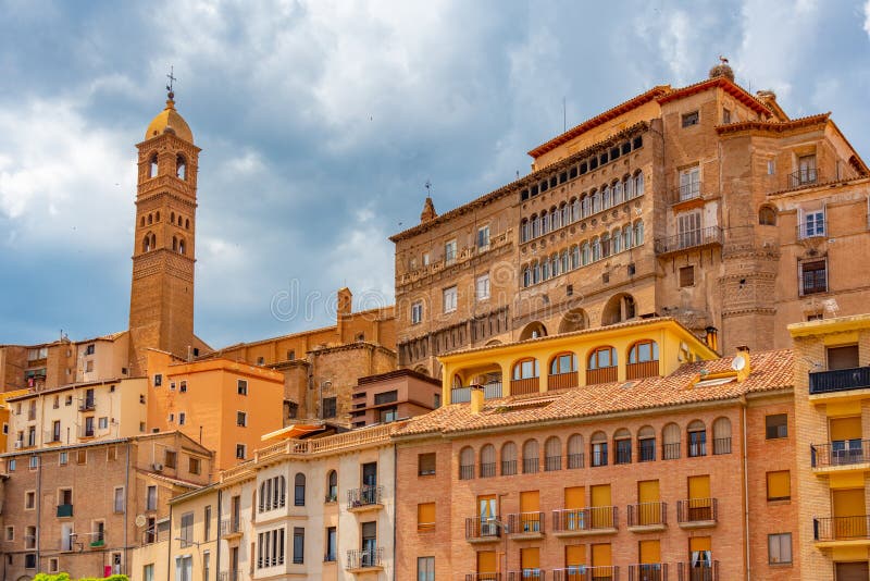 Cityscape of Spanish Town Tarazona Stock Image - Image of city, santa ...