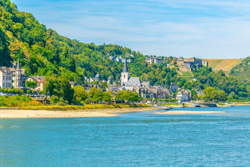 Cityscape of St. Goar in Germany Stock Image - Image of romantic ...
