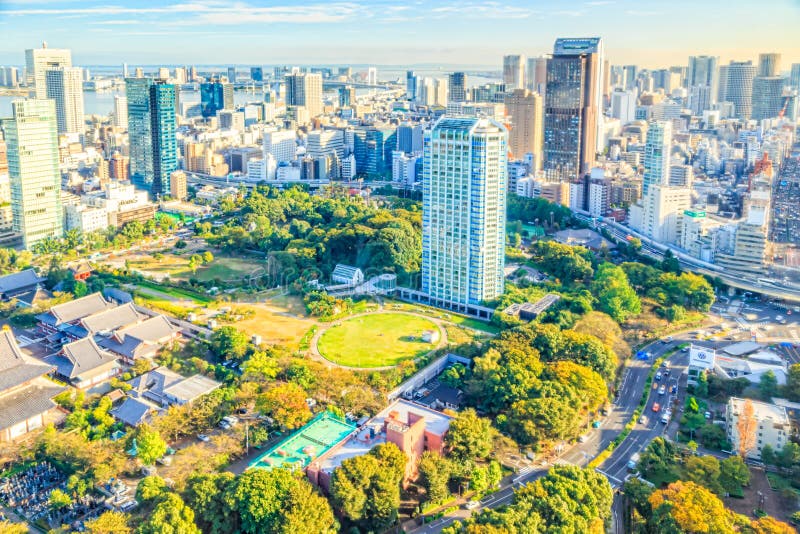Cityscape of Tokyo in Sunset Time View from Observation Deck Tokyo ...