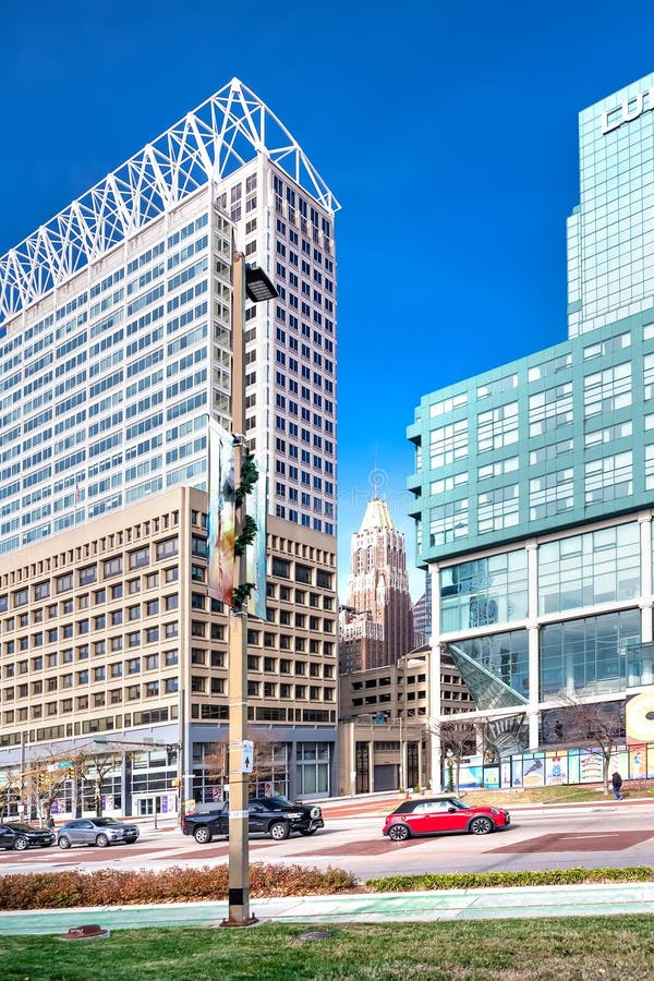 Cityscape Under Blue Sky. Baltimore, Maryland, USA Editorial Stock ...