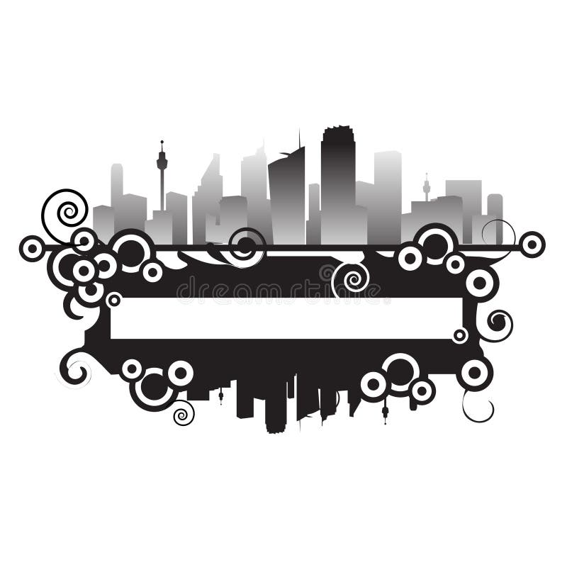 Cityscape, Urban Frame, Fashion Stock Illustration - Illustration of ...