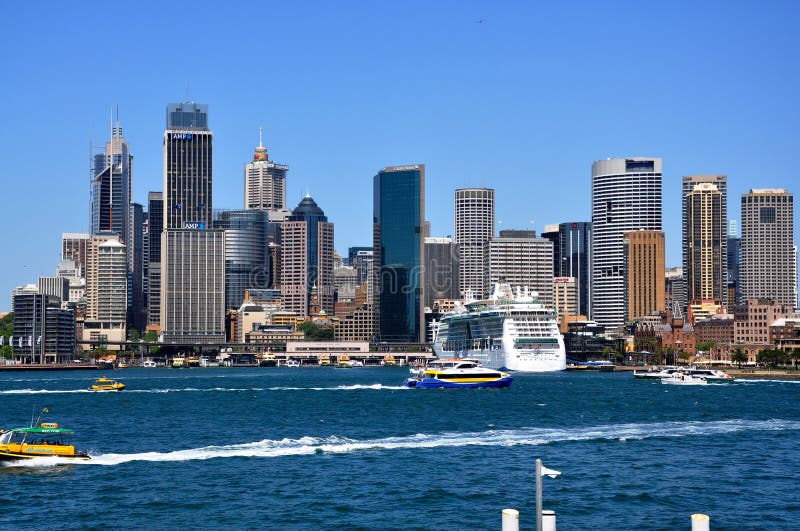Cityscape Van De Haven Van Sydney Redactionele Stock Foto - Image of ...