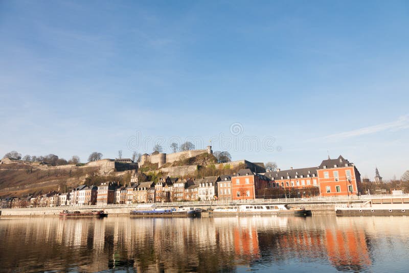 Het Fort Van Namen (Citadel), België Stock Afbeelding - Image of ...