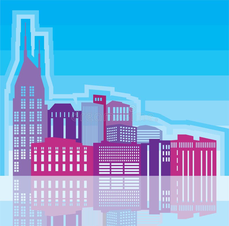 Cityscape stock vector. Illustration of modern, vector - 41517510