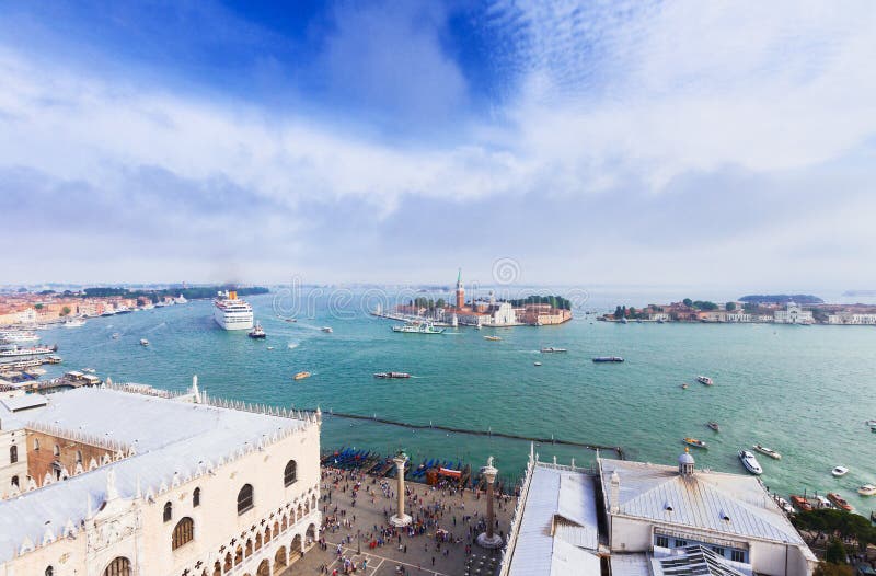 Cityscape of Venice Lagoon, Italy Stock Image - Image of canal, marco ...