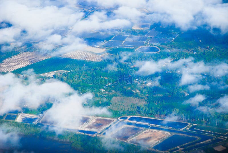 Cityscape view from plane stock photo. Image of beauty - 36886174