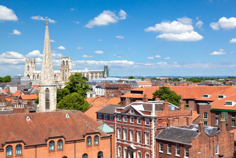 Cityscape of York in North Yorkshire, England Stock Image - Image of ...