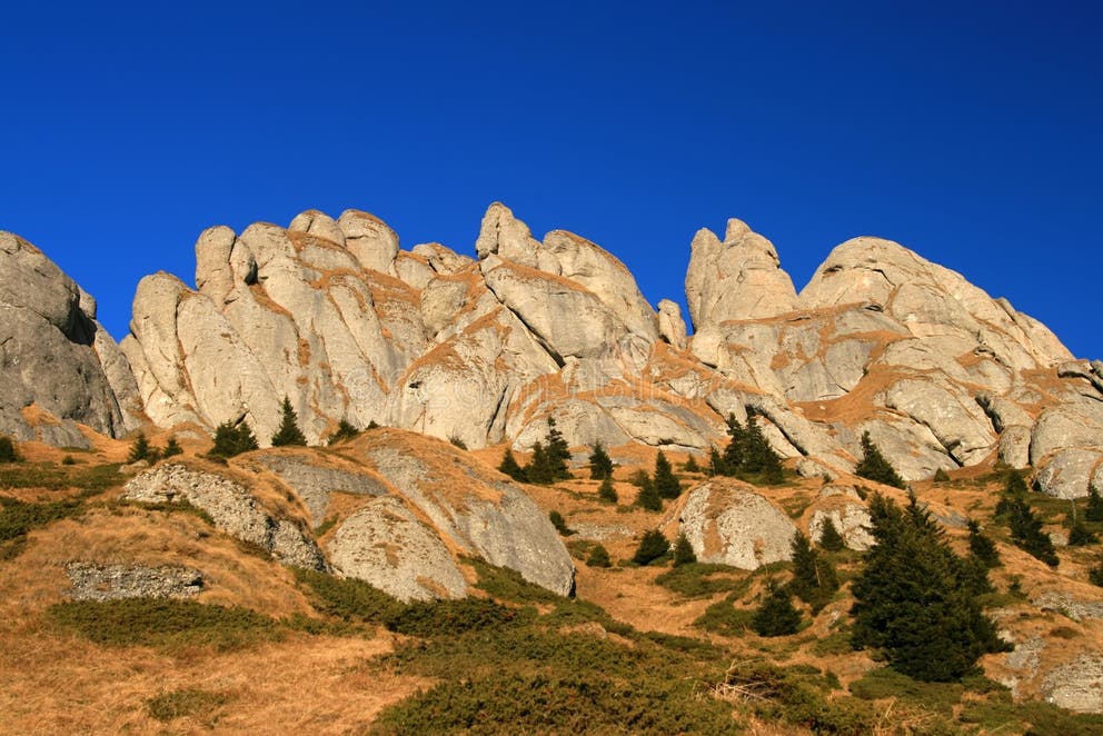 Ciucas cliffs in Romania stock image. Image of european - 23763589