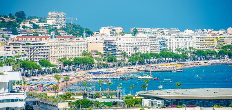 Ciudad De Cannes En Francia Imagen de archivo - Imagen de cote, cannes ...