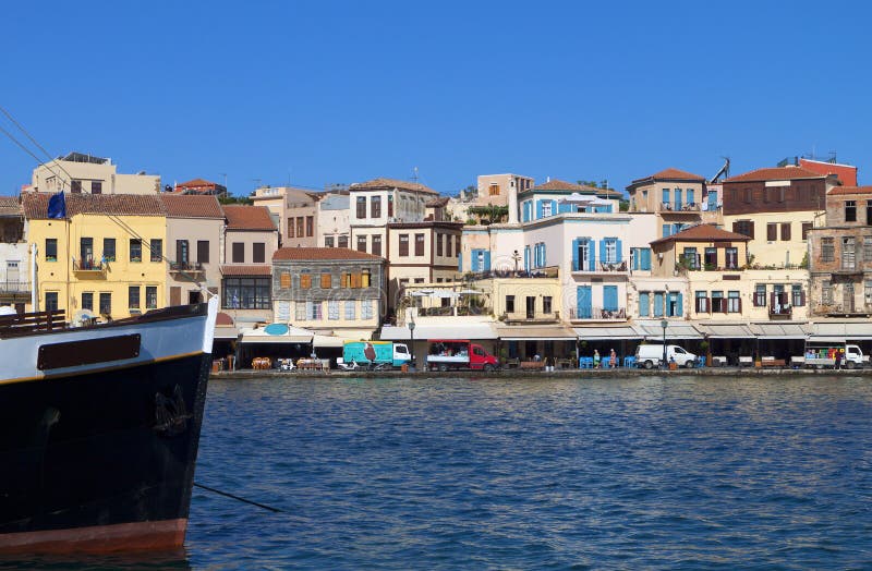 Ciudad De Hania En La Isla De Crete En Grecia Imagen de archivo ...