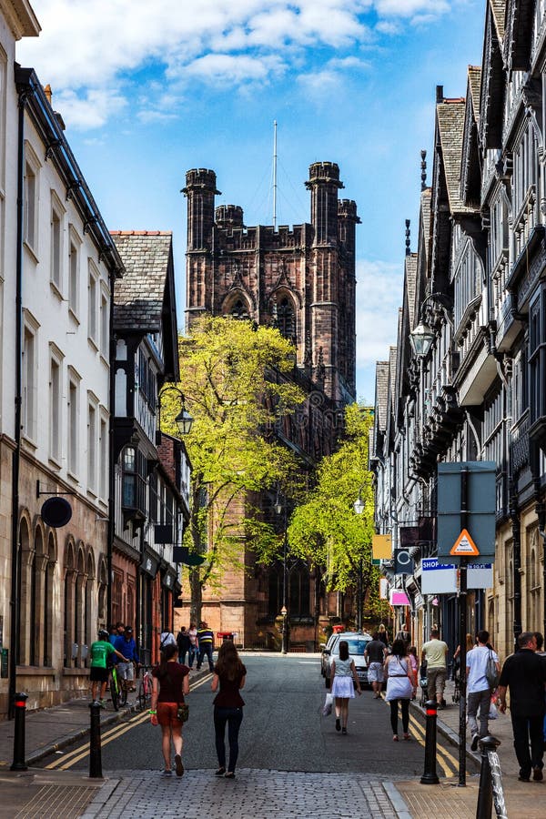 Edificios De Tudor - Chester - Inglaterra Foto de archivo editorial ...