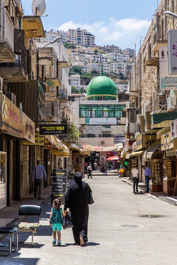 Ciudad De Palestina En Las Cuestas Del Monte De Los Olivos En Jerusalén ...