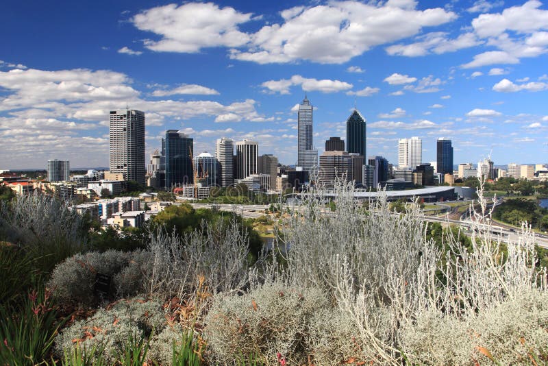 Ciudad De Perth, Australia Occidental Imagen de archivo - Imagen de ...
