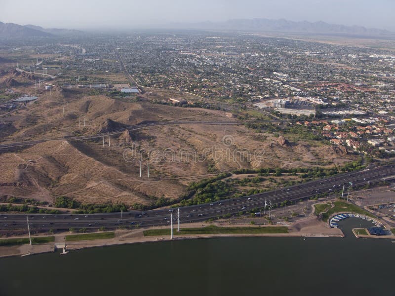 Ciudad de Phoenix, Arizona imagen de archivo. Imagen de horizontal ...
