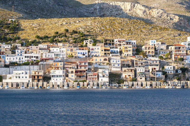Ciudad De Pothia - De Kalymnos Foto de archivo - Imagen de grecia ...