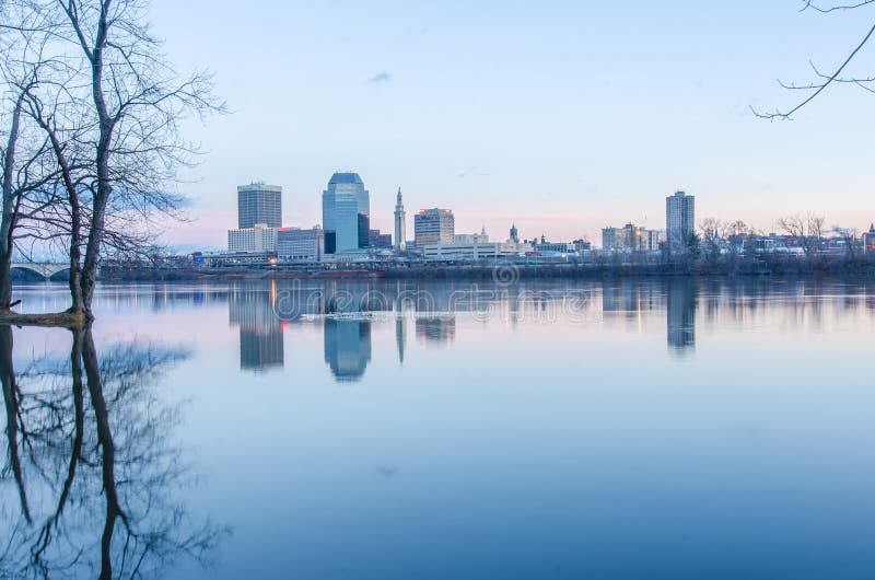 Springfield De Massachusetts De La Bandera De Estados Unidos Ondeando ...