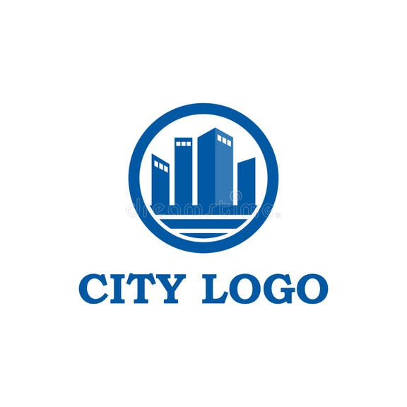 Ciudad Logo Vector Art Logo Template Y Ejemplo Stock de ilustración ...