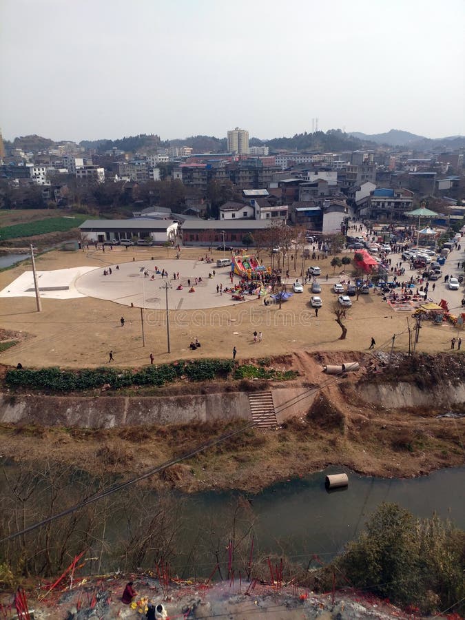 Ciudad Rural Animada E Interesante Imagen de archivo - Imagen de ...