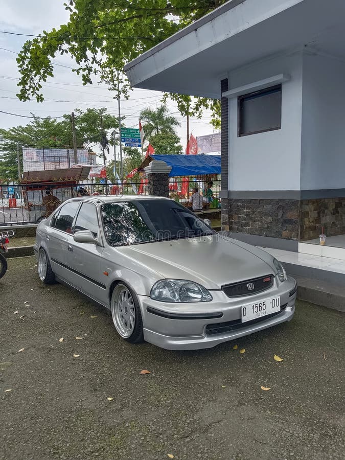 This is a civic ferio car editorial photography. Image of stance ...
