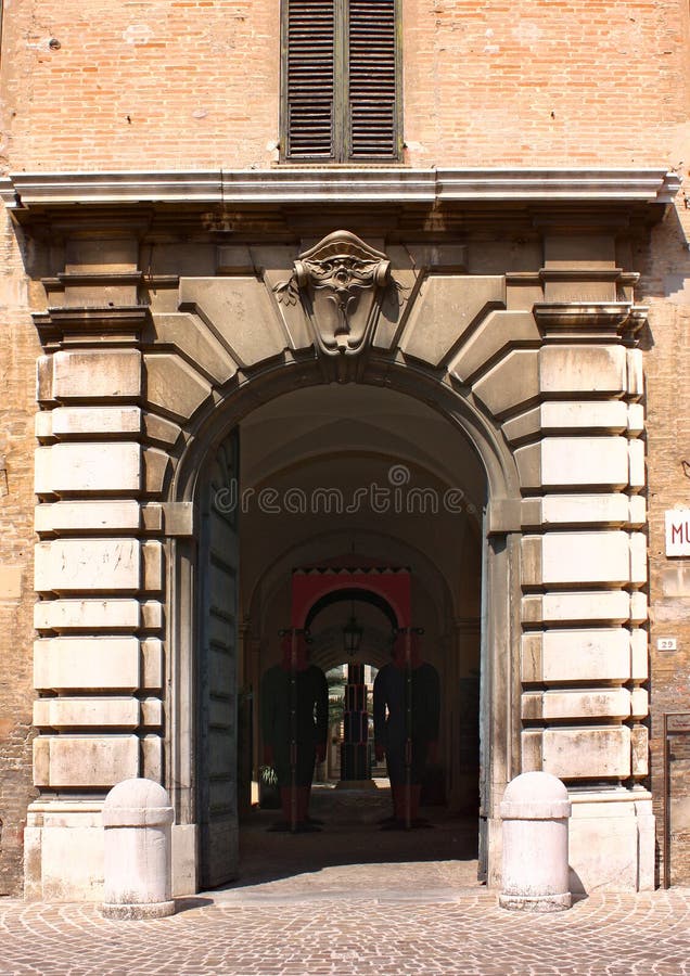 Civic Museum of Palazzo Mosca in Pesaro, Italy Stock Photo - Image of ...