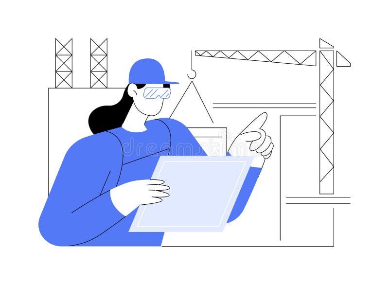 Civil Engineer Abstract Concept Vector Illustration. Stock Vector ...