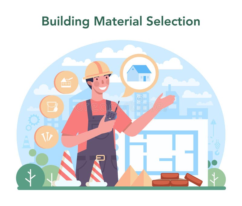 Civil Engineer Typographic Header. Professional Occupation of Designing ...