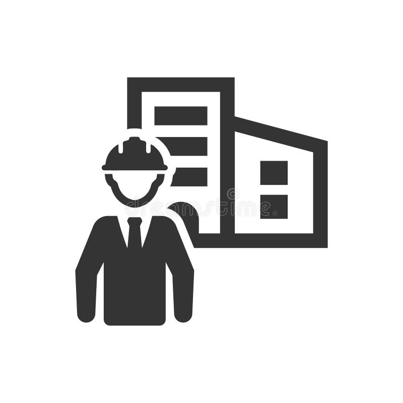 Civil engineer icon stock vector. Illustration of icon - 153338269