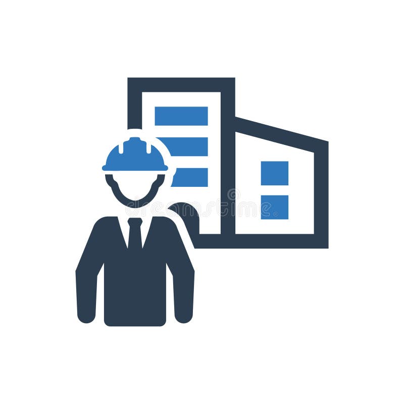 Civil engineer icon stock vector. Illustration of icon - 153338269