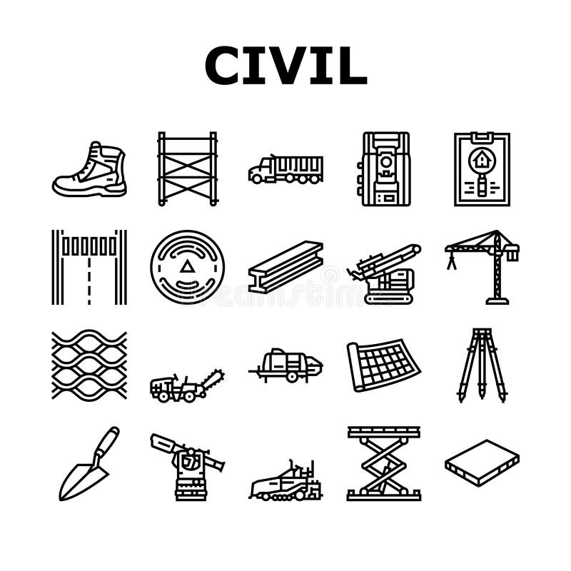Civil Engineer Icons Stock Illustrations – 947 Civil Engineer Icons ...
