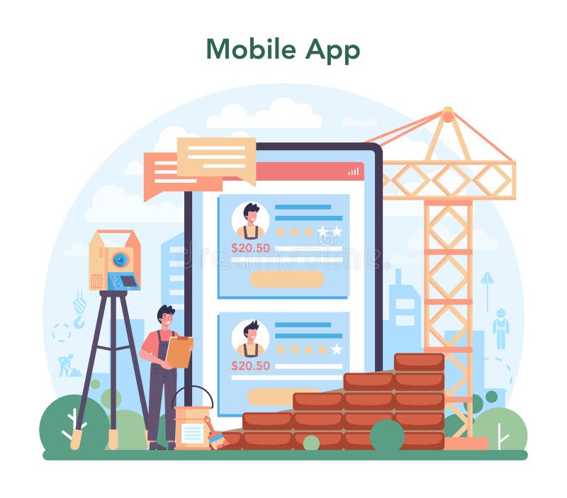 Civil Engineer Typographic Header. Professional Occupation of Designing ...