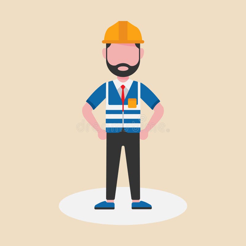 A Civil Engineer Ready for Practical Work. a Confident Civil Engineer ...