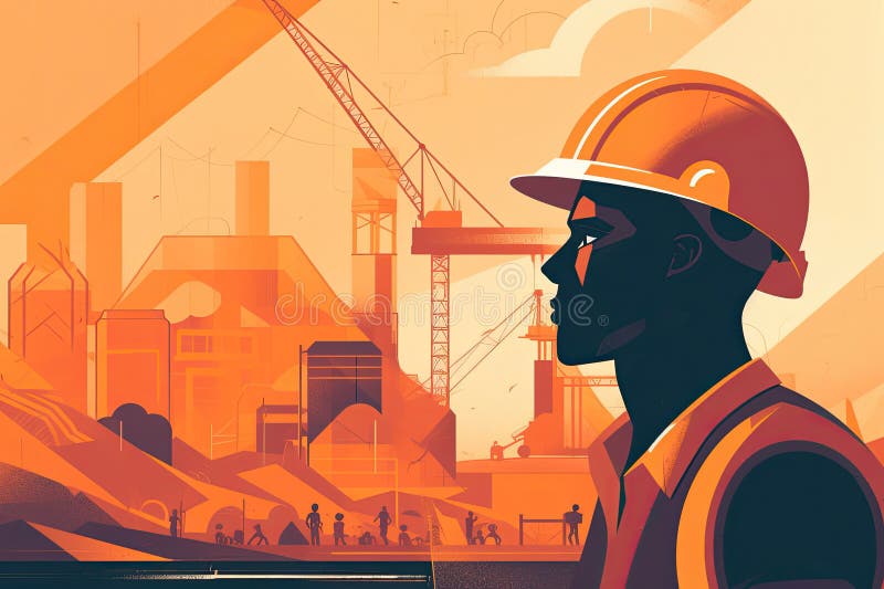 Civil Engineer Working on a Large-scale Infrastructure Project, Such As ...