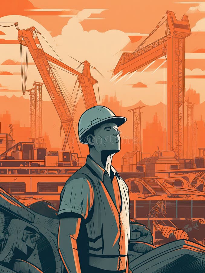 Civil Engineer Working on a Large-scale Infrastructure Project, Such As ...