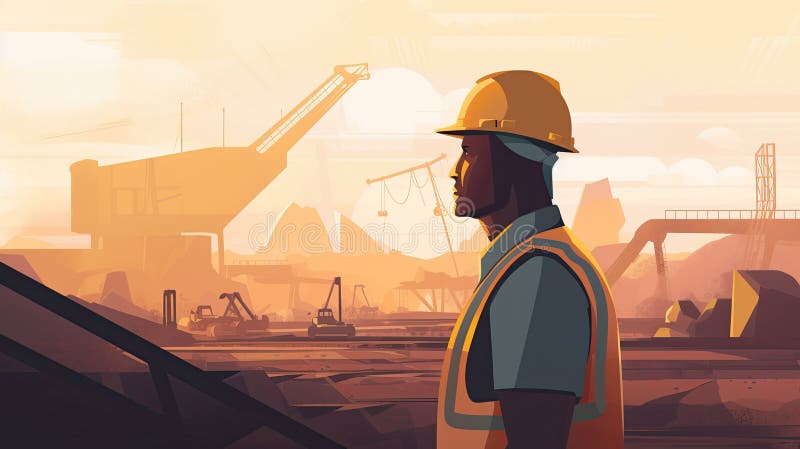 Civil Engineer Working on a Large-scale Infrastructure Project, Such As ...