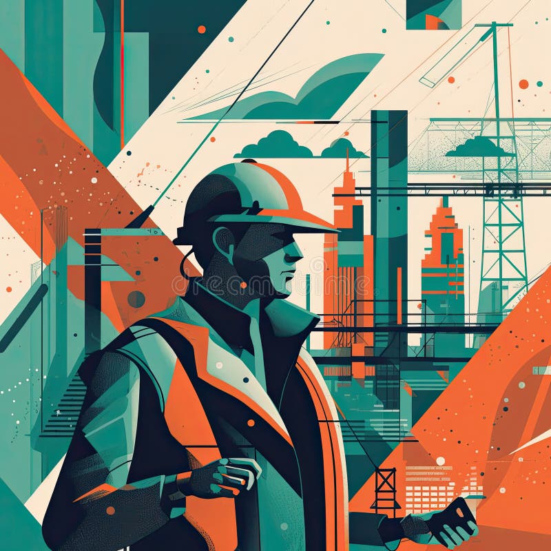 Civil Engineer Working on a Large-scale Infrastructure Project, Such As ...