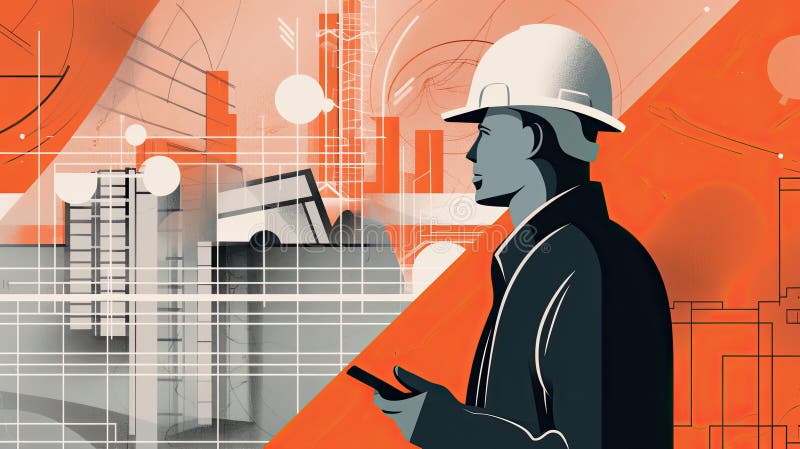 Civil Engineer Working on a Large-scale Infrastructure Project, Such As ...