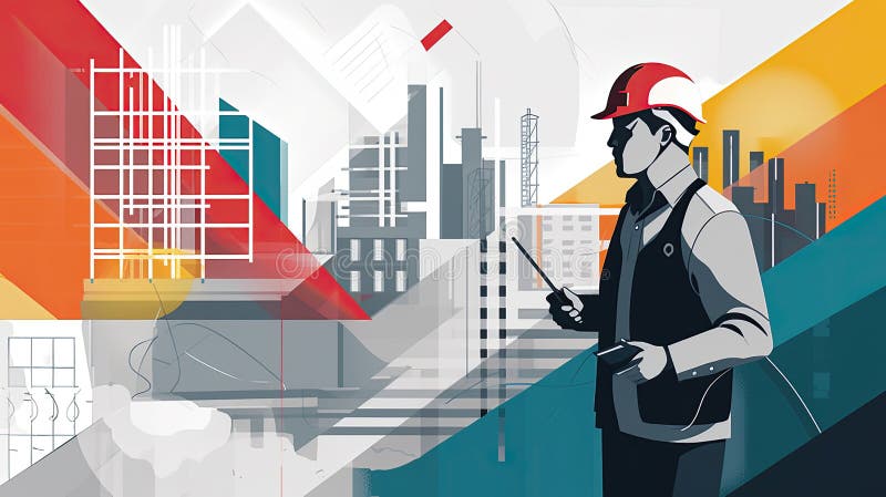 Civil Engineer Working on a Large-scale Infrastructure Project, Such As ...