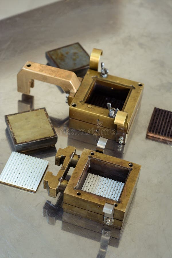 Civil Engineering Equipment, Two Test Boxes for Shear Strength of Soil ...