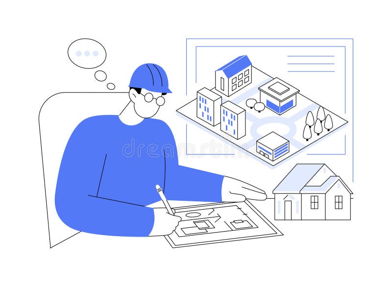 Civil Engineering Isolated Cartoon Vector Illustrations. Stock ...