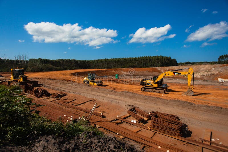 Earthworks Civil Building Foundations Editorial Stock Image - Image of ...