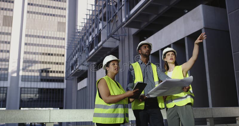 Architecture, Teamwork and Blueprint in City Planning, Walking for ...