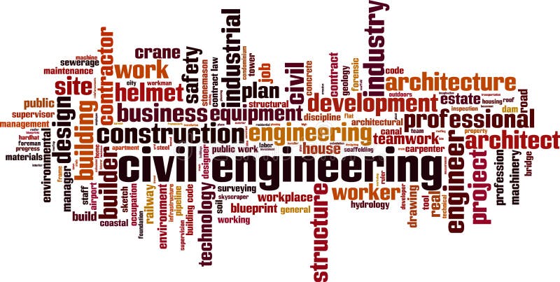 Civil Engineering Word Cloud Stock Vector - Illustration of code ...