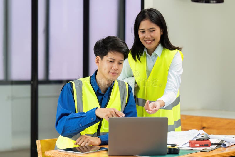 Civil Engineers and Architects Discuss Project Construction Together on ...