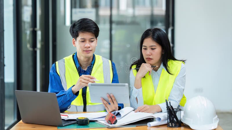 Civil Engineers and Architects Discuss Project Construction Together on ...