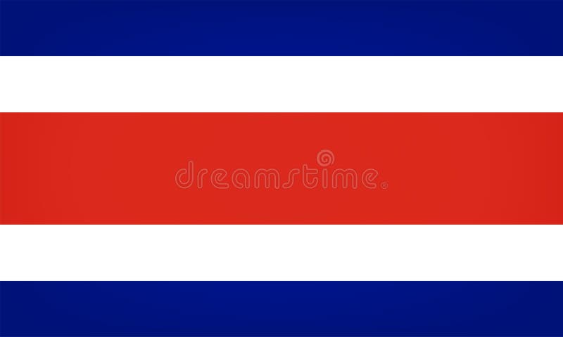 Flag of the Republic of Costa Rica Stock Vector - Illustration of ...