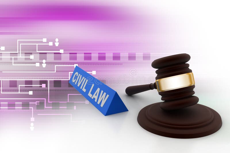 Civil law concept stock illustration. Illustration of gavel - 76013910